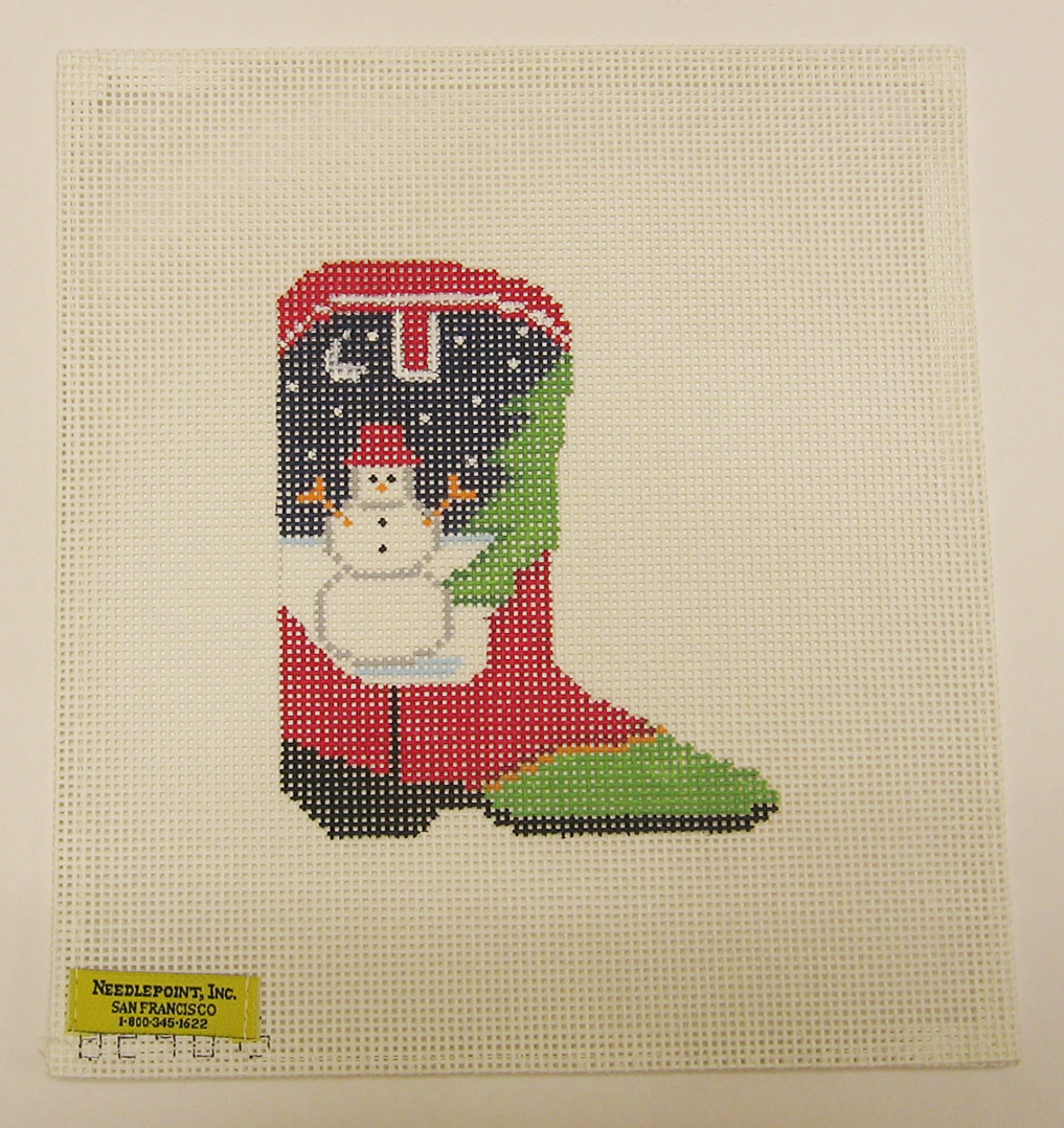 Needlepoint Cowboy Boot Canvas – Needlepoint Inc