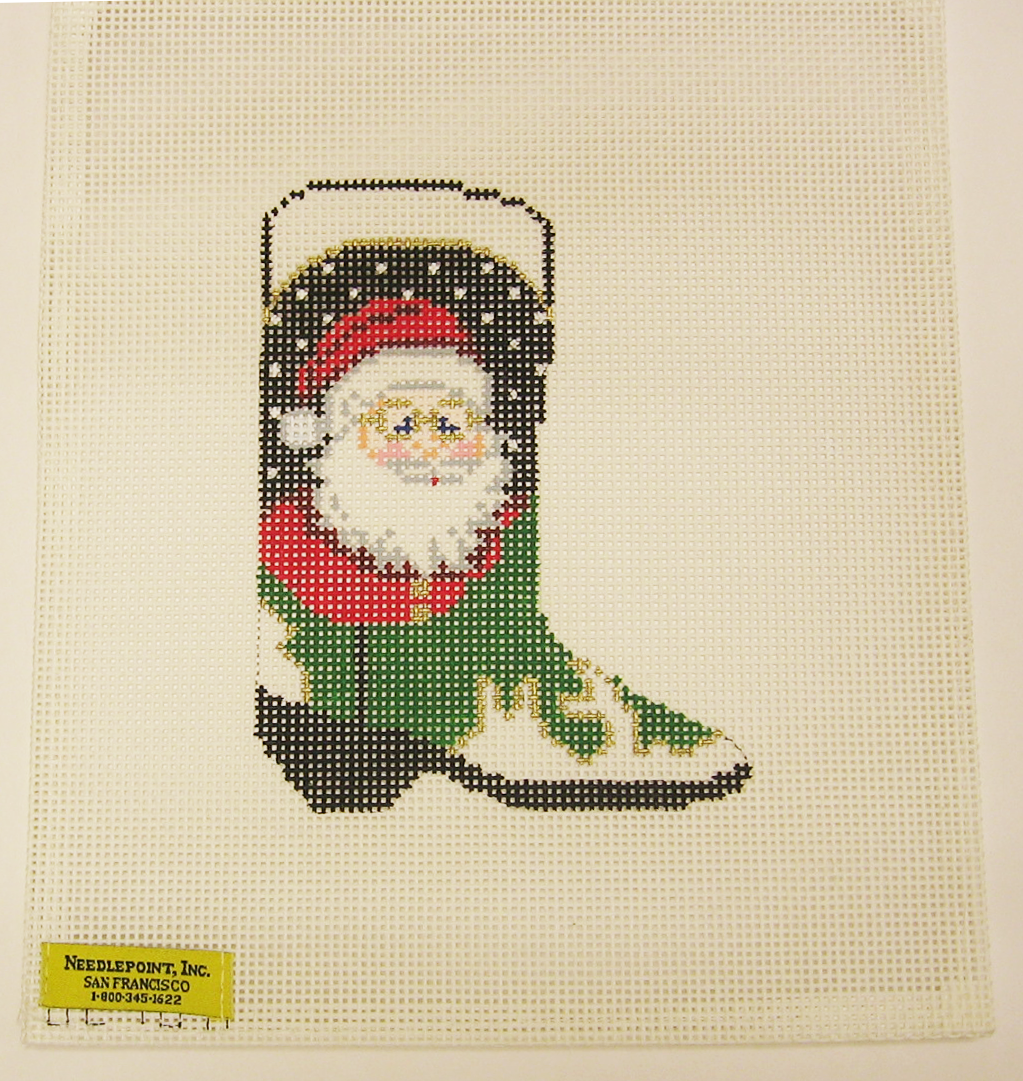 Needlepoint Cowboy Boot Canvas – Needlepoint Inc