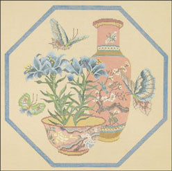 Needlepoint Blue Lillies Canvas – Needlepoint Inc