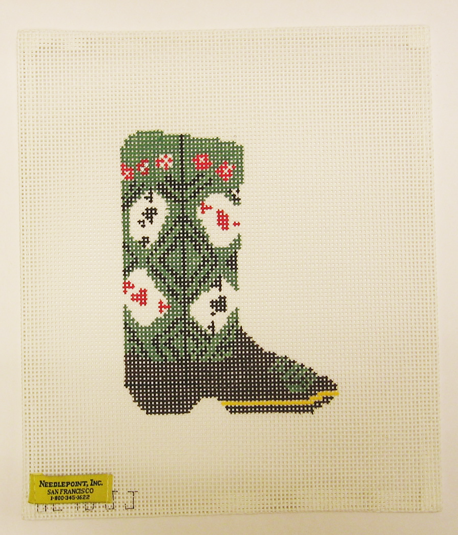 Needlepoint Cowboy Boot Canvas – Needlepoint Inc
