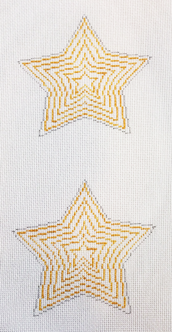 Needlepoint Gold Star Canvas – Needlepoint Inc