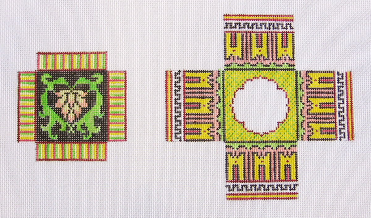 Needlepoint Small Lotus Box Canvas – Needlepoint Inc