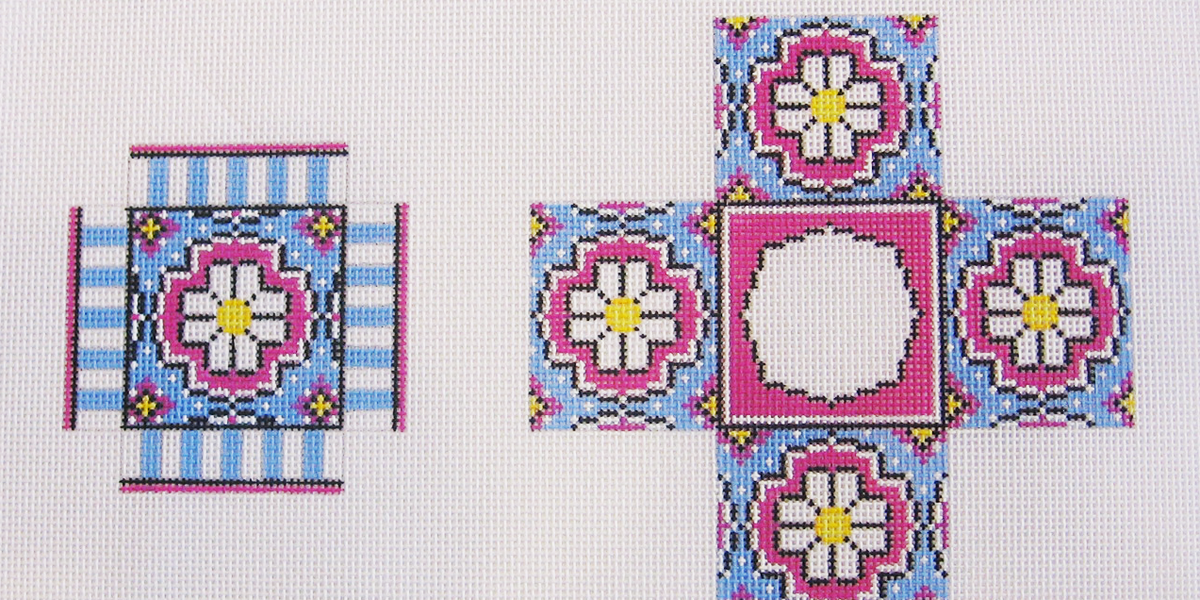 Needlepoint Small Daisy Box Canvas – Needlepoint Inc
