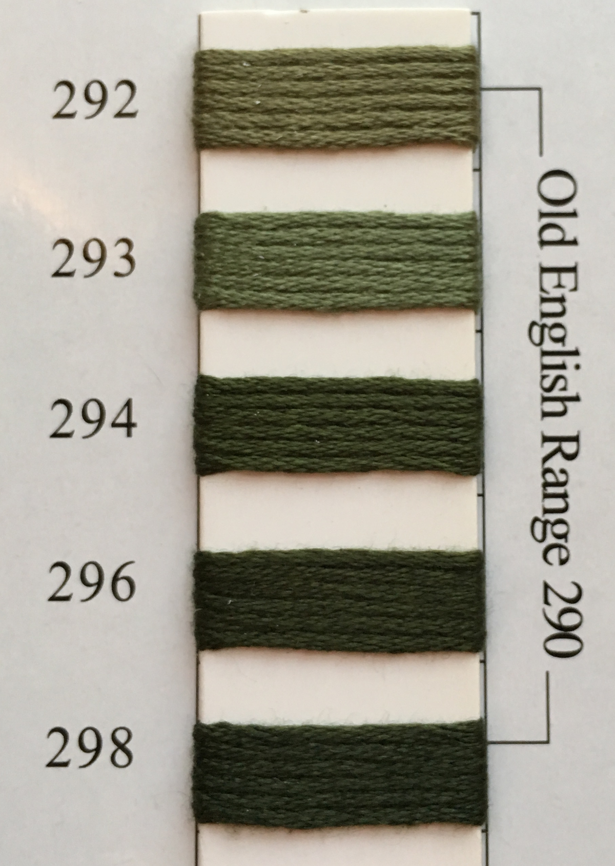 Needlepoint Inc Silk Thread Old English Range 290