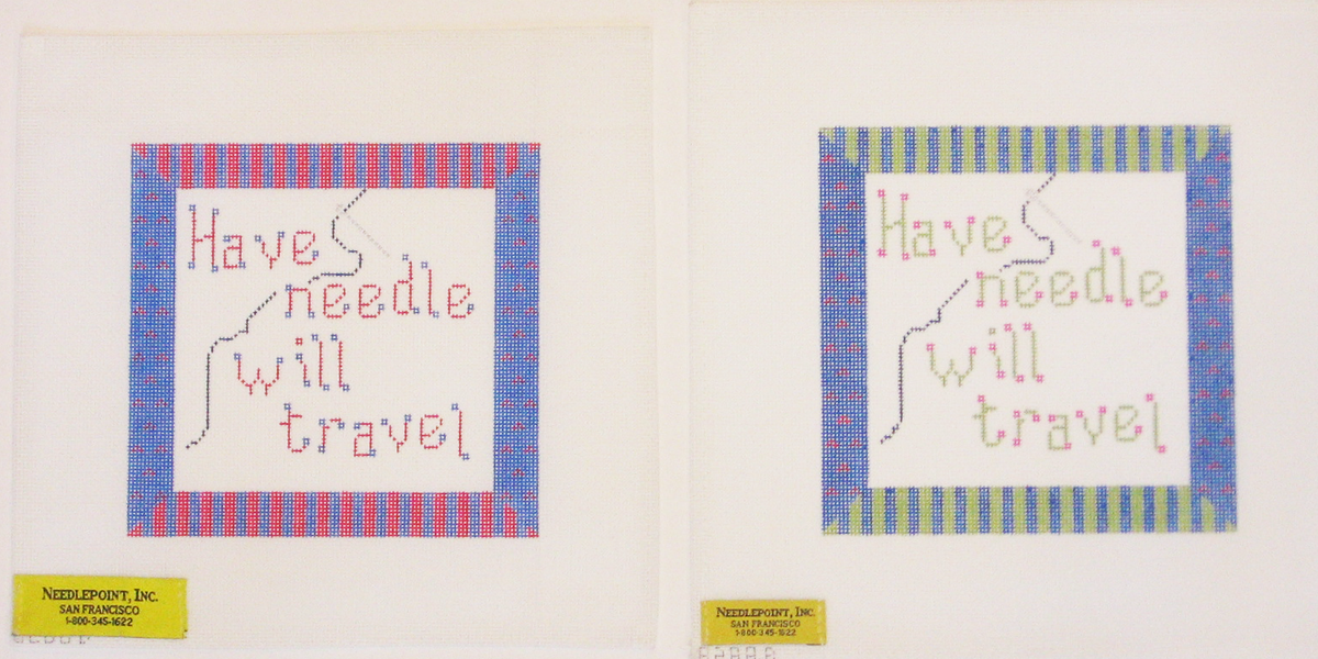 Needlepoint Have Needle Will Travel Canvas – Needlepoint Inc